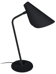 Černá stolní lampa SULION Lisboa, výška 45 cm