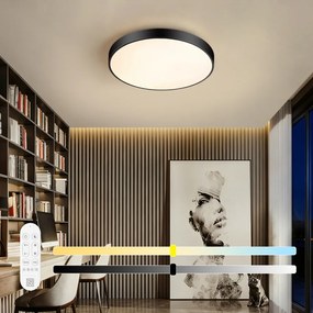 Immax NEO LITE SEMPLICI Smart strop svítidlo černé 40cm 36W 2736 lm Tuya WiFi  BEACON