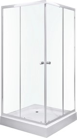 Novoterm Modul sprchového koutu NV-Olga SC Element CHR 80, chrom/transparent - bez vaničky