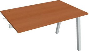 Hobis Kancelářský stůl k řetězení Hobis USA 1200R, deskaakát, bílá RAL 9016