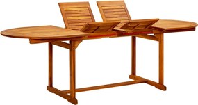 Zahradní jídelní stůl (160–240) x 100 x 75 cm masivní akácie 316565