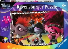 RAVENSBURGER Puzzle Trollové: Světové turné / 35 dílků / 29 x 21 cm