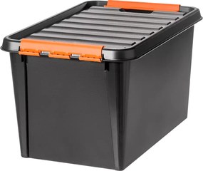 Smartstore Pro Box s víkem, 59 × 39 × 34 cm, 50 l, černá