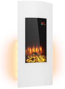 Klarstein Lamington, elektrický krb, 2000 W, LED plamen, teplovzdušné topení, časovač, osvětlení