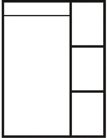 Patrová postel se skříňí, knihovnou a stolem UNITA, dub sonoma/bílá, PRAVÁ