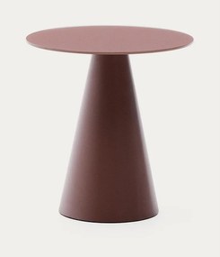 Kulatý odkládací stolek se skleněnou deskou ø 50 cm Wilshire – Kave Home