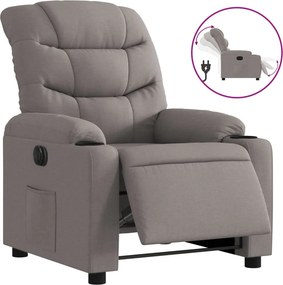 Elektrické polohovací křeslo taupe textil 3206634