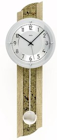 Luxusní kyvadlové nástěnné hodiny 5326 AMS řízené rádiovým signálem 68cm