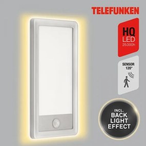Telefunken 313904TF-LED Venkovní nástěnné svítidlo se senzorem LED/16W/230V IP44