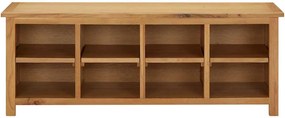 Botník 114 x 37 x 45 cm masivní dubové dřevo 327436