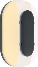 P 94957 LED venkovní nástěnné svítidlo Elunor IP65 podlouhlé 122x212mm 2200 - 4000K 18,5W 230V antracit/bílá polykarbonát - PAULMANN