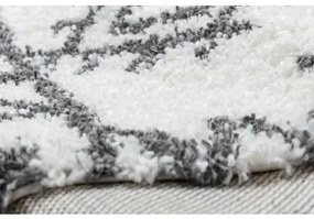 koberec UNION 3481 Cikcak krémovo šedá střapce, Maroko Shaggy velikost 180x270 cm | krásné koberce cz