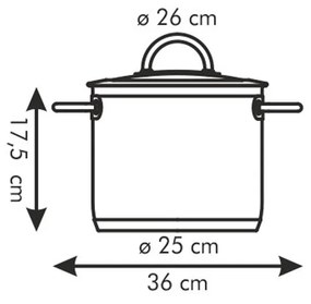 Hrnec VISION s poklicí ø 26 cm, 9,0 l