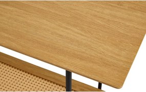 Konzolový stolek v dekoru dubu v přírodní barvě 37x100 cm Pensacola – Unique Furniture