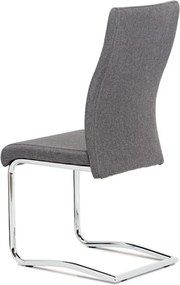 Jídelní židle DCL-427 GREY2 šedá látka / chrom