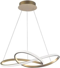 Závěsné LED svítidlo NOVA LUCE FUSION 53W 3000K zlatá barva 1701101002