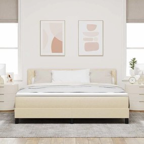 Postel s boxspringem s polštářem Krémová 180 x 200 cm textil 3338788