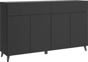 XXXLutz ŠIROKÁ KOMODA, černá, 160/95,4/39 cm P & B - Online Only komody - 002778011202