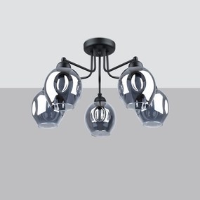 Sollux Lighting Lustr FILLAN 5 černý
