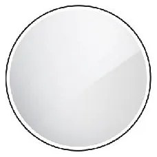 Nimco Zrcadla - Zrcadlo s LED osvětlením, průměr 60 cm, matná černá ZPC 28000R-90