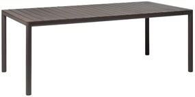 OnaDnes -20% Nardi Tmavě hnědý plastový rozkládací zahradní stůl Tevere 211/275 x 100 cm