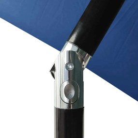 vidaXL 3stupňový slunečník s hliníkovou tyčí 2 m [313859] Barva: Černá