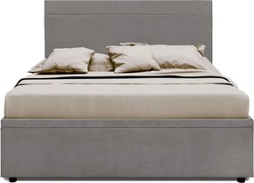 Postel Fro Pik 160x200 s roštem, úložným prostorem Mono 246, šedá