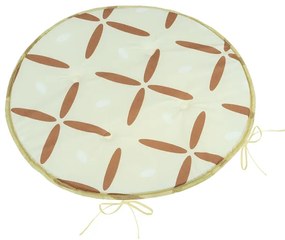 Bellatex Sedák Adéla kulatý hladký průměr 40 cm Křížky hnědé