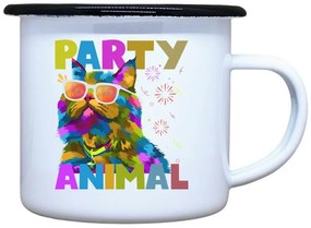 Super plecháček Smaltovaný plecháček Party animal Objem: 460 ml