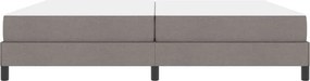 Postel s boxspringem Taupe 200 x 200 cm textil 3398518