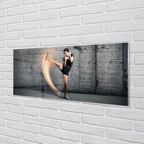 akrylový obraz Žena cvičenec 120x60 cm