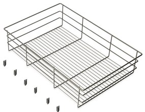 EMUCA Drátěný koš do rámu Quartz – titan Šířka rámu (mm): 800