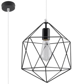 Sollux Lighting Závěsné svítidlo GASPARE černé