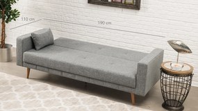 Hanah Home Rozkládací pohovka DUBLIN šedá 825BLC1169