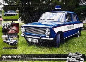RETRO-AUTA Puzzle č. 4 VAZ 2101 VB (1973) / 500 dílků / 48 x 36 cm