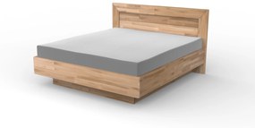 Masivní postel MARS - Solwo Design Dřevo a odstín oleje: BUK Cink - Olej odstín BO106, Rozměr spací plochy: 140x200