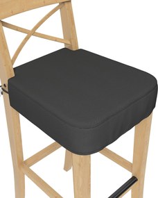 Sedák na židli IKEA Ingolf - barová barva černá látka pletený vzor