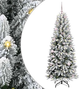 Umělý vánoční stromeček Bílá 150 cm PVC, plast, ocel a PE 3396035