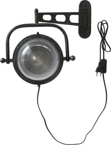 Černá retro nástěnná lampa s patinou Factory - 43*17*33cm/ E27/ 40W