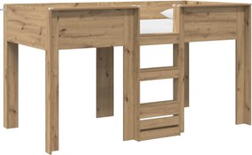 Patrová postel pro děti Artisanový dub 100 x 200 cm 3410506