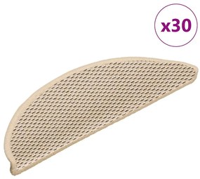 Samolepicí rohože na schody Sisal-Look 30 ks 56x17x3 cm Berber 3365869
