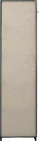 Skládací šatní skříň krémová 110 x 45 x 175 cm textil 282422