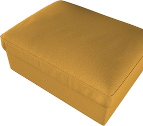 Potah na podnožku Kivik barva žlutá látka pletený vzor