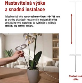EMOS Bílá LED pěstební lampička 8W stmívatelná Z7902