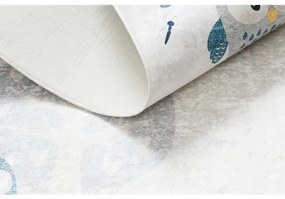 Dywany Luszczow Dětský kusový koberec BAMBINO 1161 pratelný Sovy, protiskluz, šedá Rozměr koberce: 160 x 220 cm