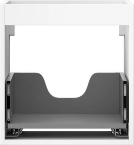 Mexen Box-A, závěsná skříňka 45 cm, 1 zásuvka, bílá matná, 91AX0-0450-470-1-01
