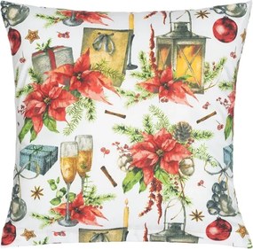 Bellatex Povláček bavlněný vánoce 40x40 cm Hvězda vánoční