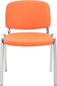 Konferenční židle Ken C umělá kůže – oranžová