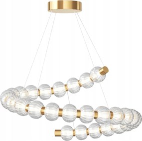 Moderní závěsná lampa Amulet Led 40W zlatá, Maytoni