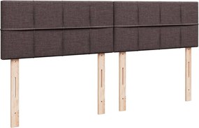 Box spring postel s matrací tmavě hnědá 180x200 cm textil 3288270